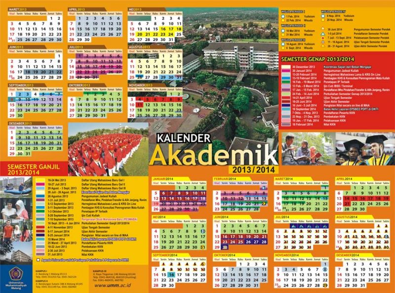 Kalender Akademik – Biro Pendidikan & Pengajaran (BPP) UMM